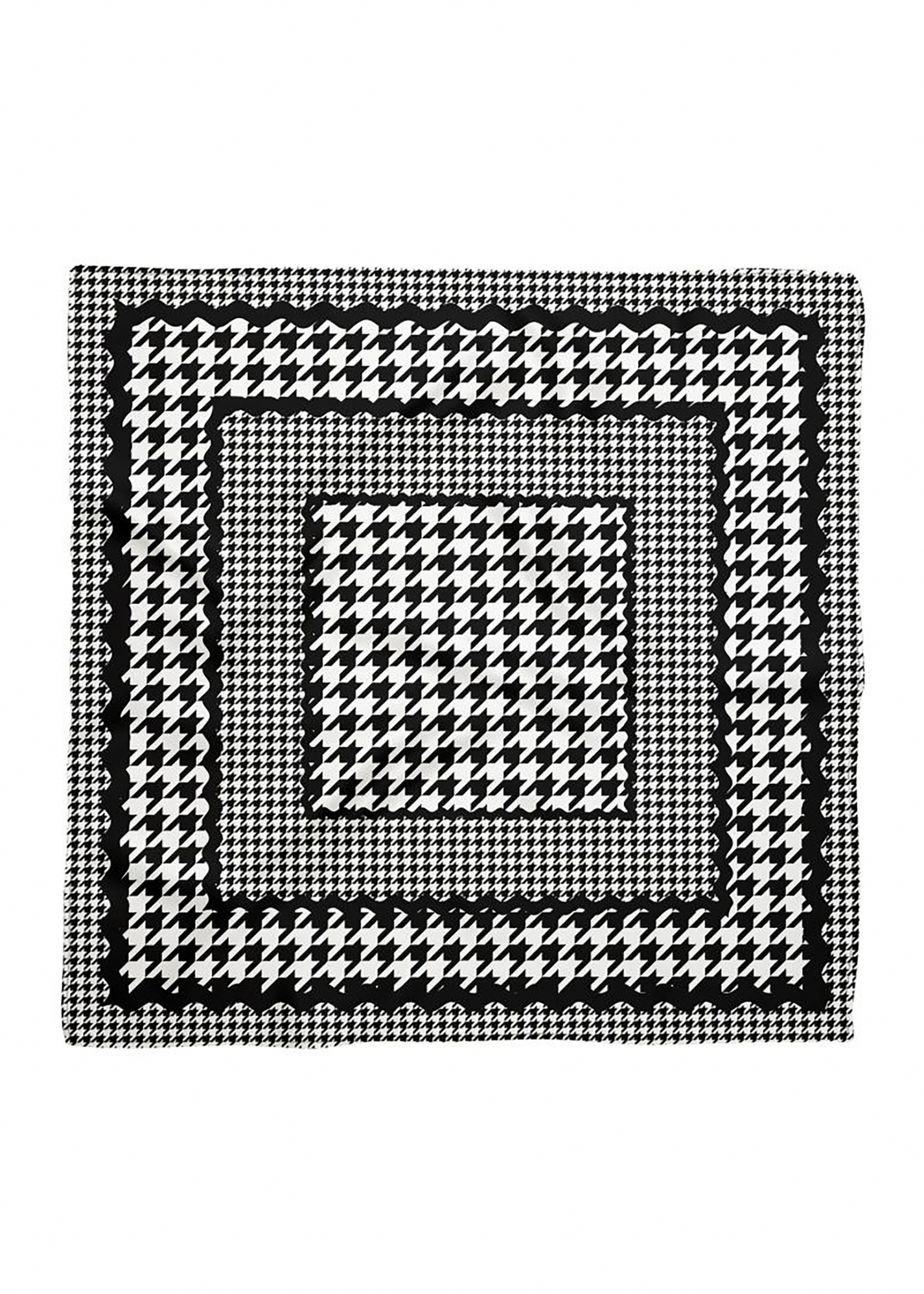 The Mad Houndstooth Silk Charmeuse Scarf – Nikki Marie Apparel